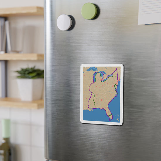 Map of The Great Loop Refrigerator Magnet, Gift for Looper, Great Loop ...