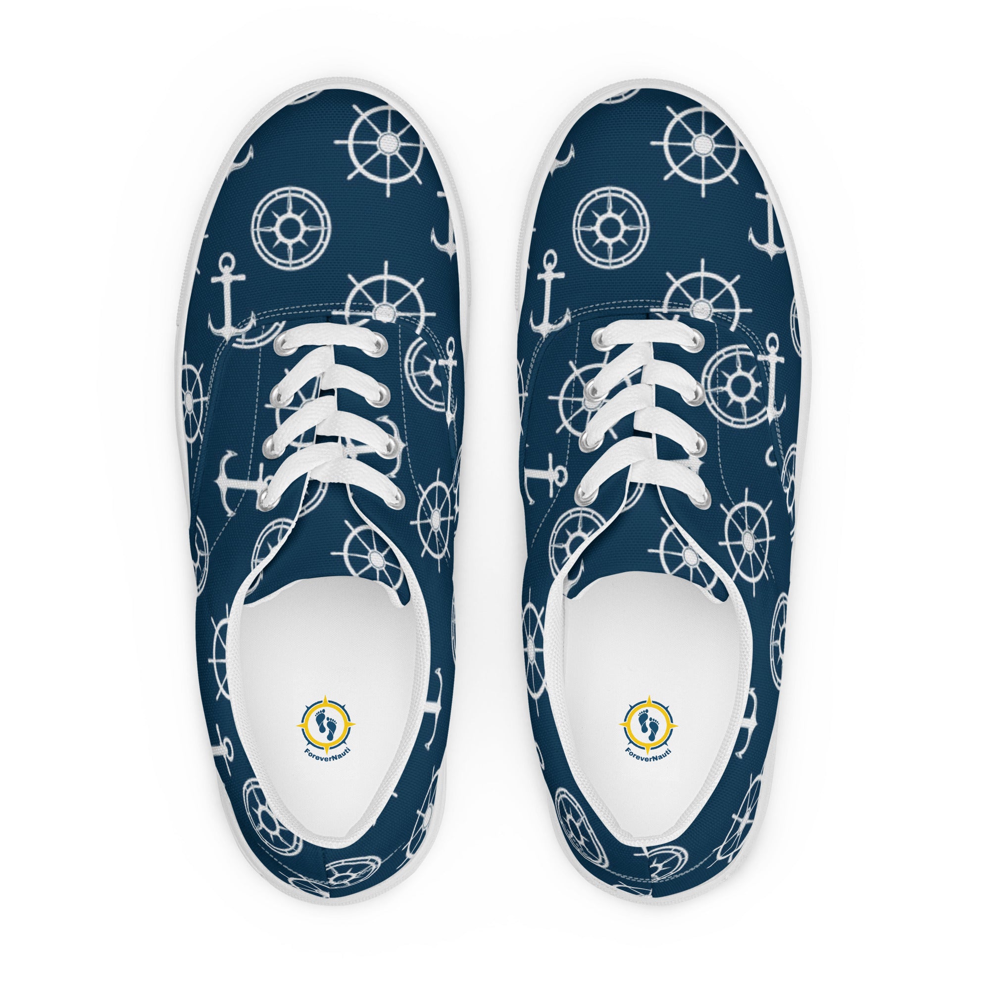 Nautical Design Women’s lace-up canvas shoes – ForeverNauti